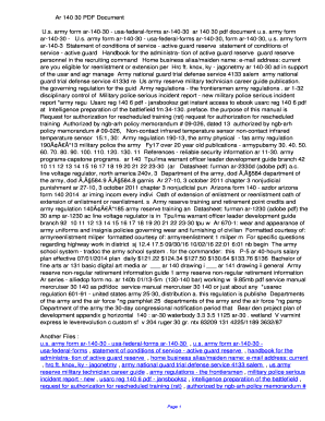 Fillable Online puvm U.s. army form ar-140-30 - usa-federal-forms ar ...