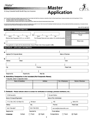 Fillable Online Master Application - DCM Benefits Fax Email Print ...