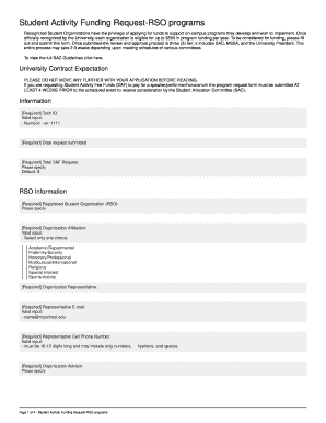 Fillable Online mnsu Student Activity Funding Request-RSO programs. Student Life Form - mnsu Fax ...