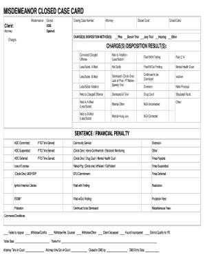 Fillable Online nh Felony Closed Case Card - nh Fax Email Print - pdfFiller