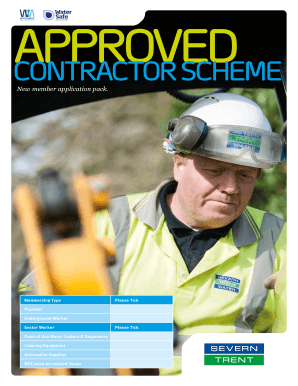 Fillable Online CONTRACTOR SCHEME Fax Email Print - pdfFiller