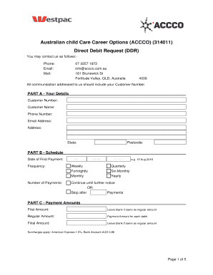 Fillable Online Australian child Care Career Options (ACCCO) (314011 ...