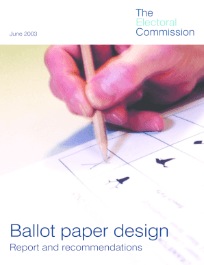 Fillable Online Ballot paper design Fax Email Print - pdfFiller