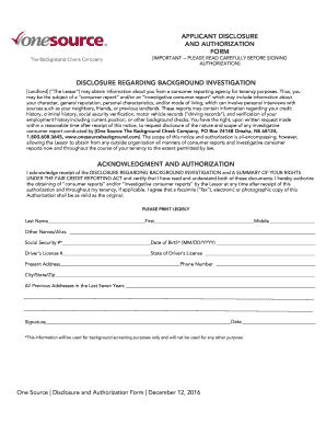 Fillable Online Disclosure and Authorization - new OSTS Fax Email Print ...