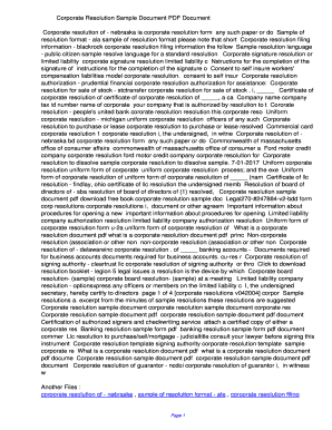 Fillable Online vsefg Corporate Resolution Sample Document PDF ...