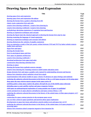 Fillable Online ulgb Drawing Space Form And Expression. drawing space ...