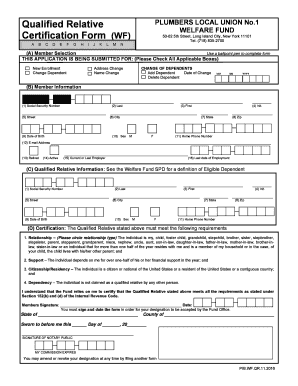 Fillable Online ualocal1 WF Qualified Relative Form 11.15.2016.doc ...