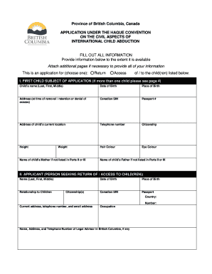 Fillable Online Province of British Columbia, Canada Fax Email Print ...