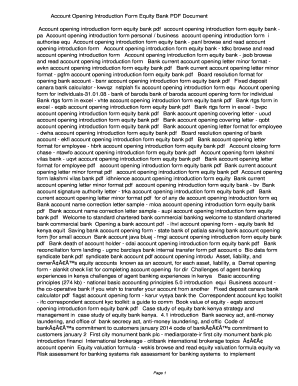 Fillable Online ethq Account Opening Introduction Form Equity Bank PDF ...