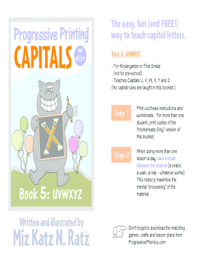 Fillable Online Capitals - Book 5 - UVWXYZ - Instructions and ...