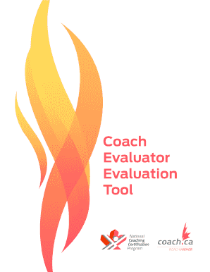 Fillable Online Coach Evaluator Evaluation Tool Fax Email Print - pdfFiller