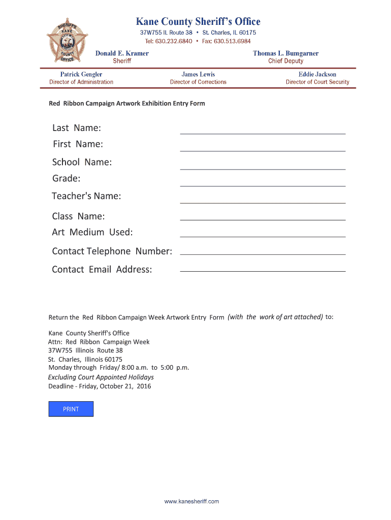 Fillable Online Red Ribbon Campaign Artwork Exhibition Entry Form Fax ...