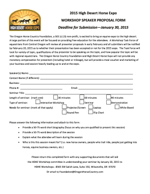Fillable Online HDHE presenter request form.pub Fax Email Print - pdfFiller