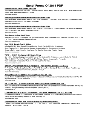 Fillable Online Sandf Forms Of 2014 PDF. Sandf Forms Of 2014 Fax Email ...