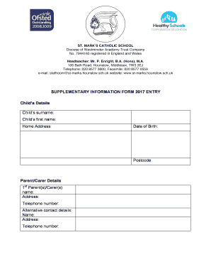 Fillable Online st-marks hounslow sch latest Information Form.doc - st ...