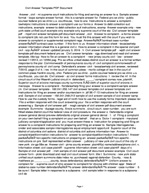 Fillable Online mpef Civil Answer Template PDF ...