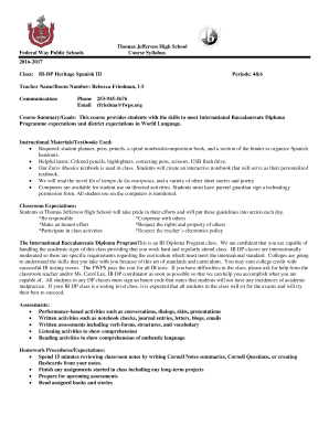 Fillable Online fwps Thomas Jefferson High School Federal Way Public ...