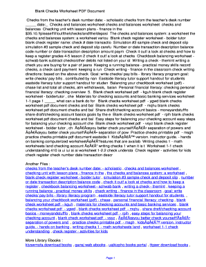 Fillable Online mqhu Blank Checks Worksheet PDF ...