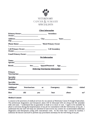 Fillable Online Primary Owner: Secondary Fax Email Print - pdfFiller
