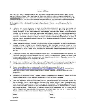 Fillable Online Consent & Release Fax Email Print - pdfFiller
