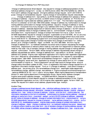 Fillable Online akbh Va Change Of Address Form PDF ...