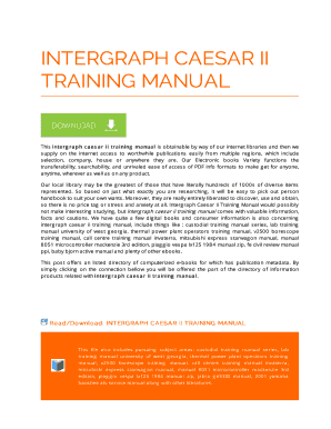 Caesar Ii Training Manual Pdf - Fill Online, Printable, Fillable, Blank ...