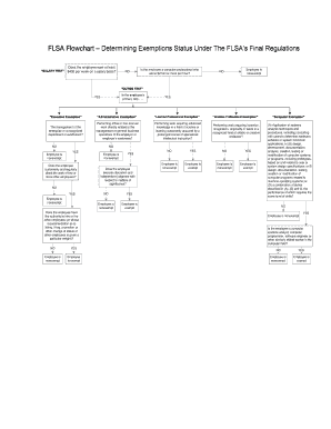 Fillable Online FLSA Flowchart Determining Exemptions Status Under The ...
