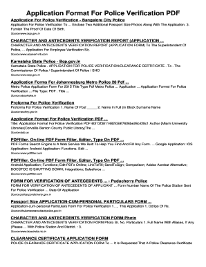 Fillable Online avlib mx Application Format For Police Verification PDF ...