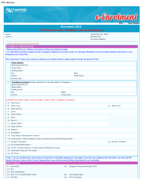 Fillable Online NYP e-Enrolment Fax Email Print - pdfFiller