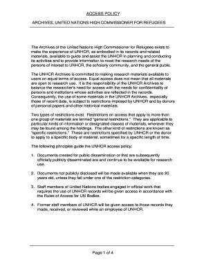 Fillable Online Personal History Form - UNHCR Fax Email Print - pdfFiller