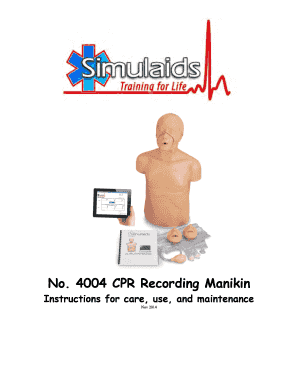 Fillable Online 4004 CPR Recording Manikin Fax Email Print - pdfFiller
