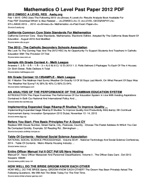 Fillable Online avlib mx Mathematics O Level Past Paper 2012 PDF ...