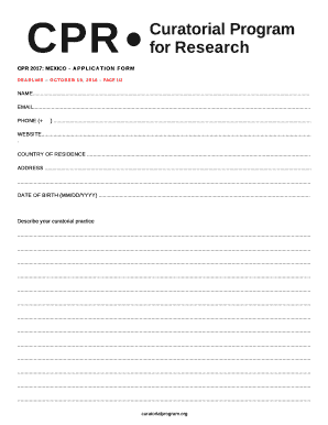 Fillable Online CPR - Application Form - MX.docx Fax Email Print ...