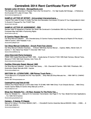 Fillable Online avlib mx Centrelink 2014 Rent Certificate Form PDF ...