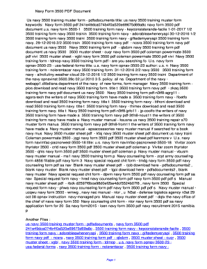 Fillable Online iigu Navy Form 3500 PDF ...