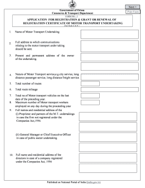 Fillable Online Commerce & Transport Department Fax Email Print - pdfFiller