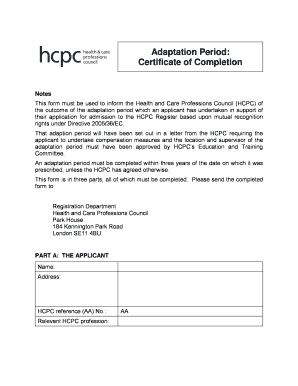 Fillable Online Adaptation Period: Fax Email Print - pdfFiller