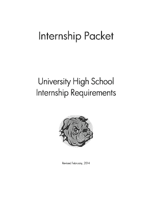 Fillable Online University High School Internship Program Fax Email Print - pdfFiller