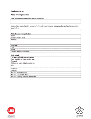 Fillable Online Leicester City Council Sport and Physical Activity ... Fax Email Print - pdfFiller