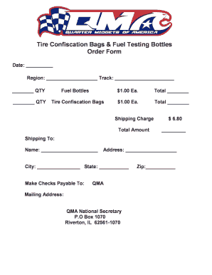 Fillable Online Tire Confiscation Bags & Fuel Testing Bottles Order ...