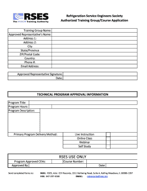 Fillable Online rses RSES USE ONLY Fax Email Print - pdfFiller