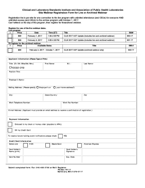 Fillable Online aphl Clinical and Laboratory Standards Institute and ...
