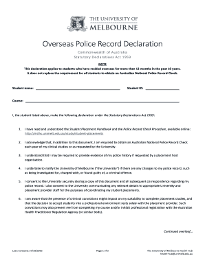 Fillable Online Overseas Police Record Declaration Fax Email Print ...