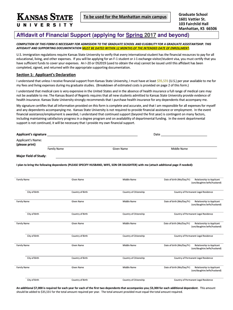Fillable Online k-state To be used for the Manhattan main campus Fax Email Print - pdfFiller