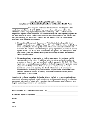Fillable Online Massachusetts Hospital Attestation Form.docx Fax Email ...