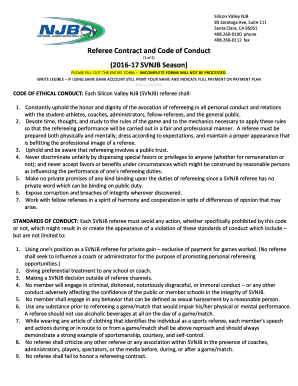 Referee Contract Sample - Fill Online, Printable, Fillable, Blank ...