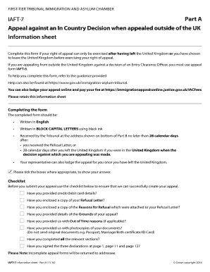 Fillable Online FIRST-TIER TRIBUNAL IMMIGRATION AND ASYLUM CHAMBER Fax ...