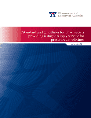 Fillable Online Standard and guidelines for pharmacists Fax Email Print ...