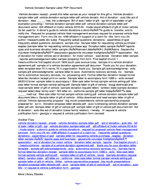 Fillable Online zghb Vehicle Donation Sample Letter PDF ...