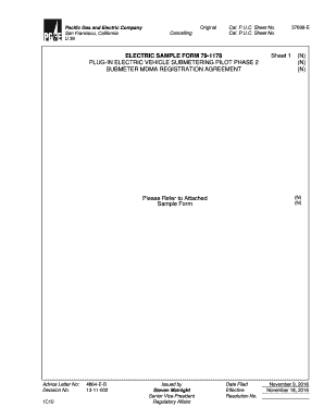 Fillable Online ELECTRIC SAMPLE FORM 79-1178 Fax Email Print - pdfFiller